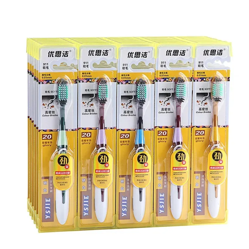 Medium Bristle Tactile Adult Toothbrush, 5-Piece High Quality ...