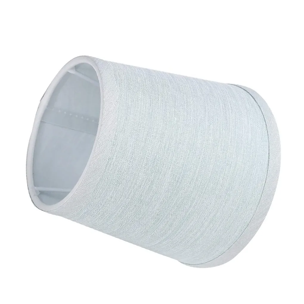 Elegant Blue Fabric Table Lamp Shade Dustproof Cover Sleeve for Bedroom ...