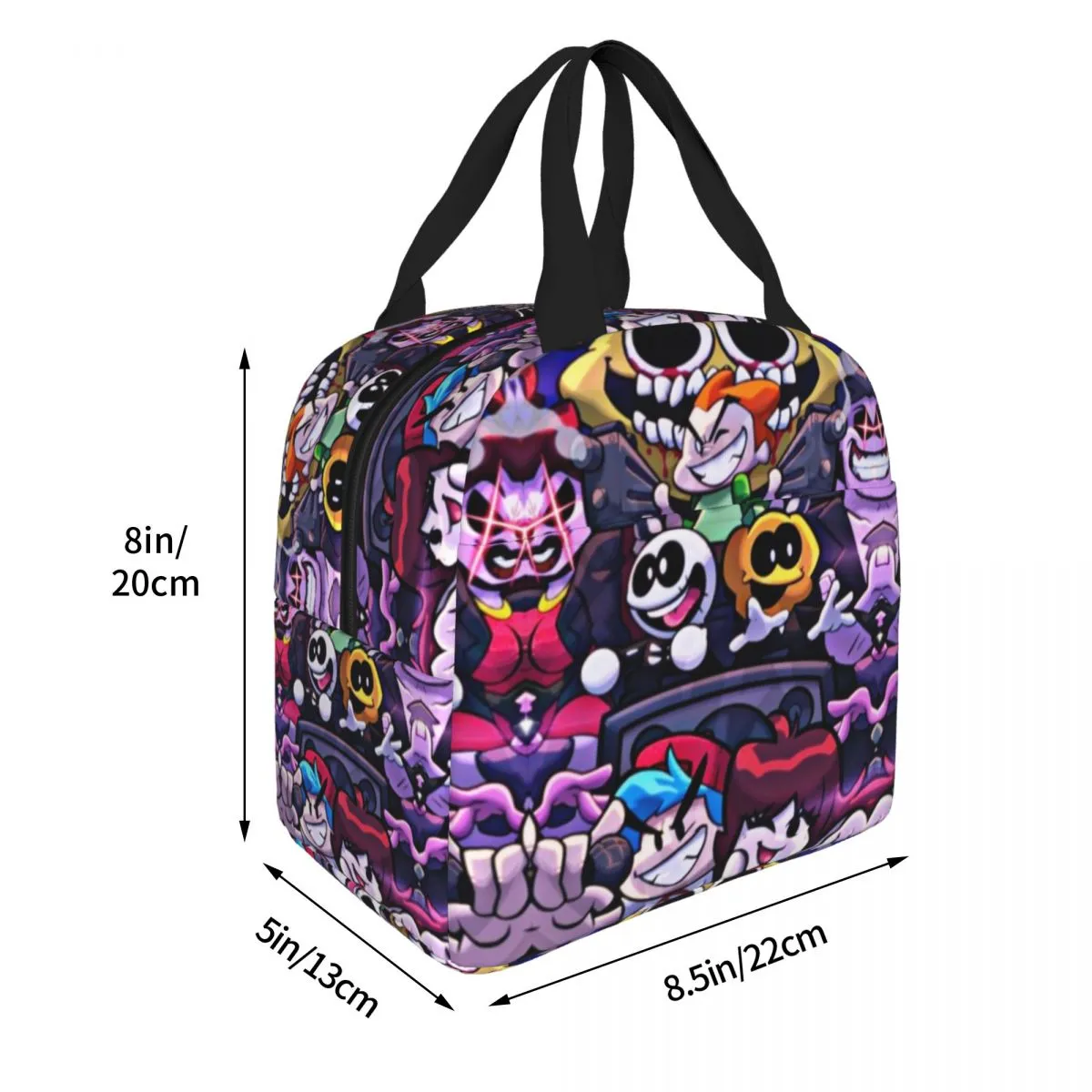 Friday Night Funkin Characters Fnf Insulated Lunch Bags Reusable Cooler ...