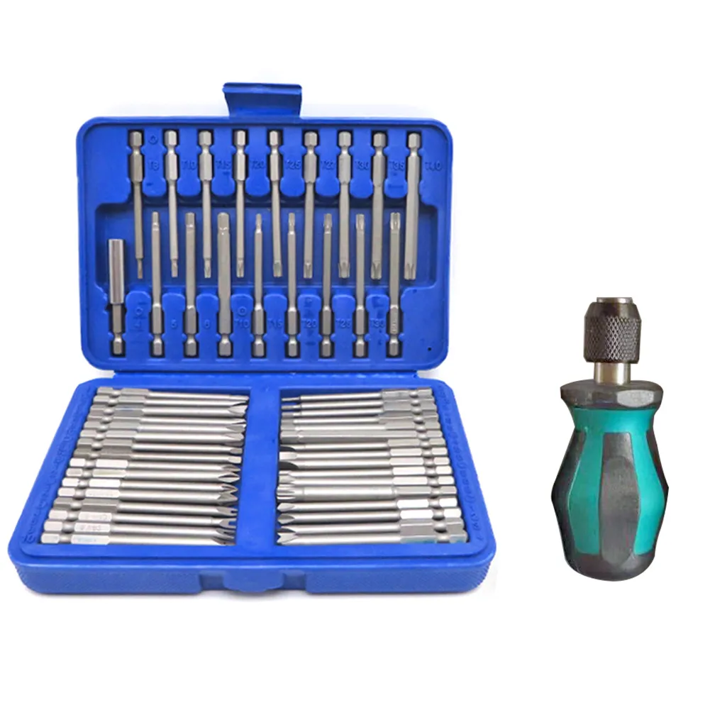 DHgate.com:50PCS CR-V Steel Screwdriver Bits Set | Torx Hex Star Spline ...