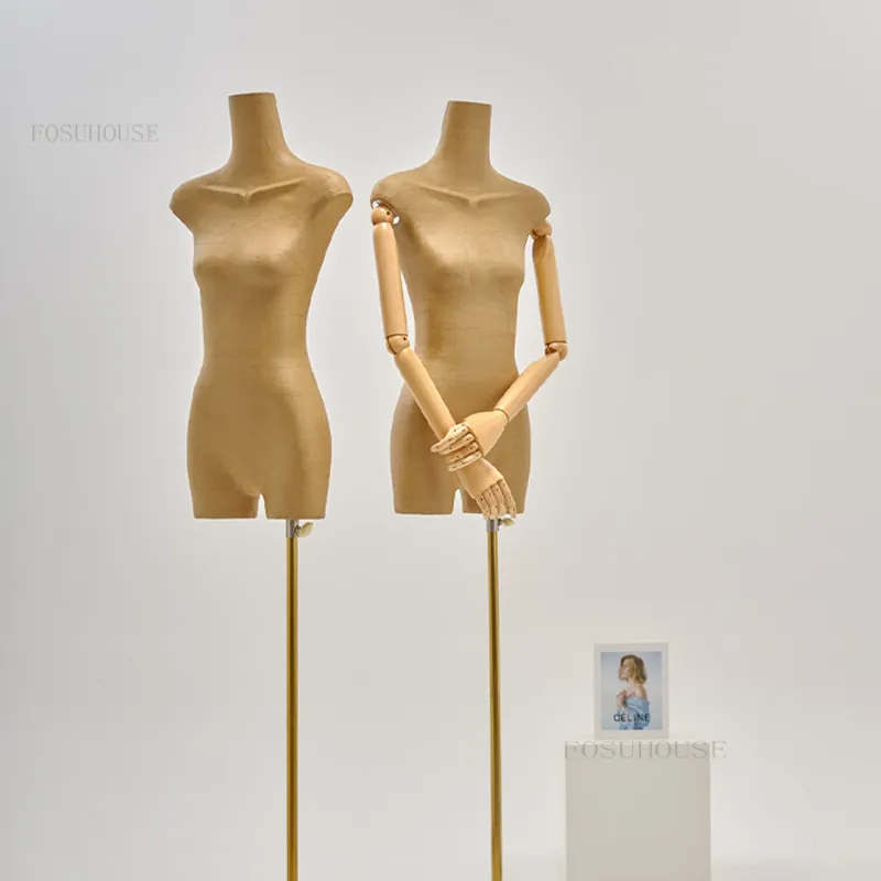 Clothing Mannequins: Kraft Paper Flat Form, Half Length Female Torso ...