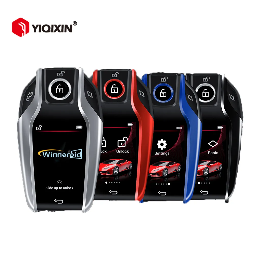 Universal Smart LCD Key Fob - Replaceable Case for BMW Audi Benz Kia ...