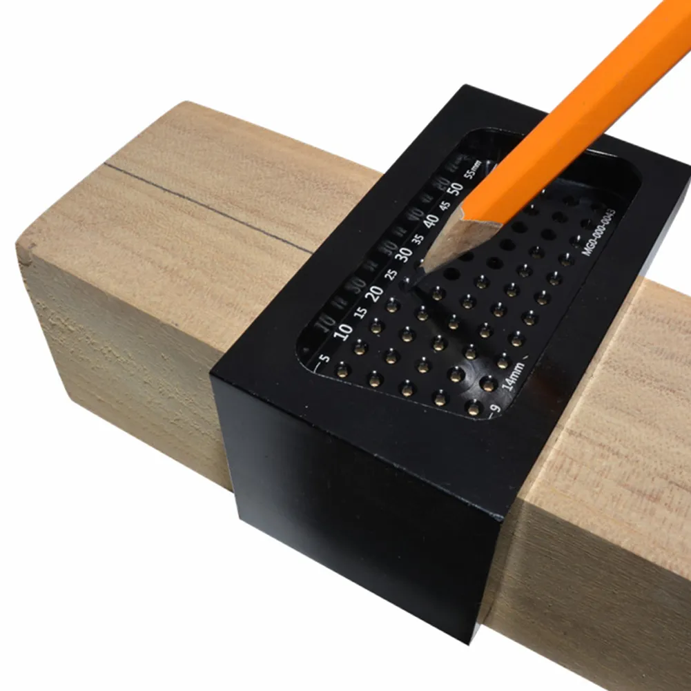 Carpentry Scribe Mark Line Gauge Aluminum Woodworking Marking Ruler ...
