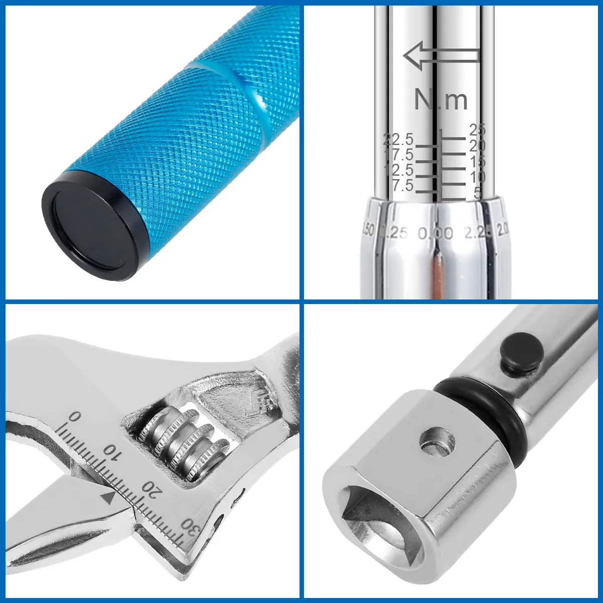 5-25 Nm Digital Torque Wrench, Interchangeable Head Spanner - Steel ...