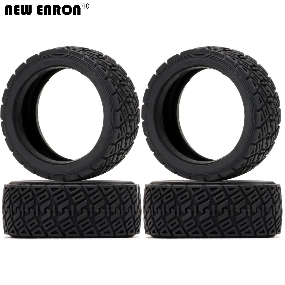 Upgraded66mm RC Racing Rubber Tires w/ Foam Inserts for HSP HPI Redcat ...