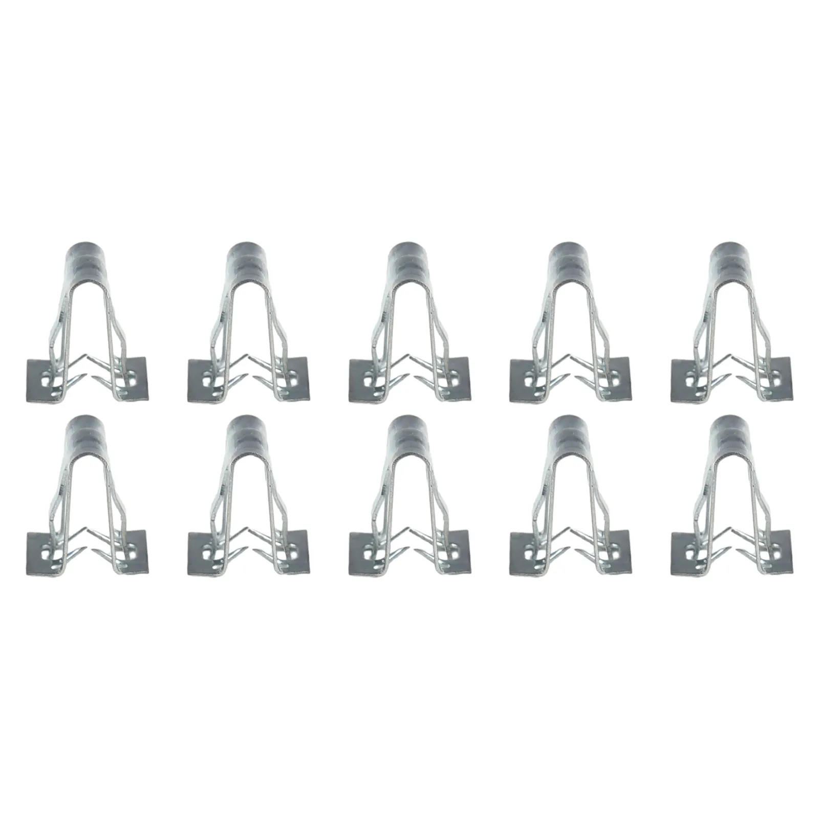 10-Pack Silver Metal Retainer Clips for Car Dashboards, Consoles, and ...