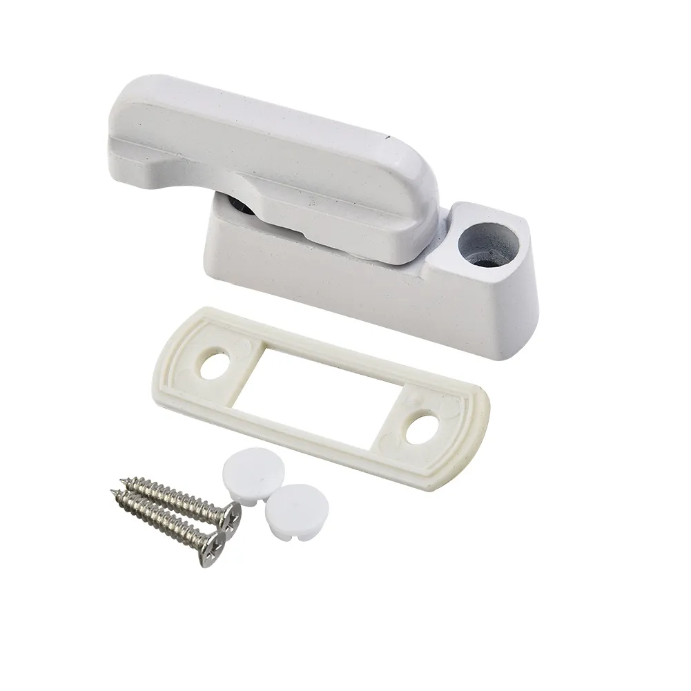 White Window Locks Aluminum T Lock Safety Handles With Anti Theft Door ...