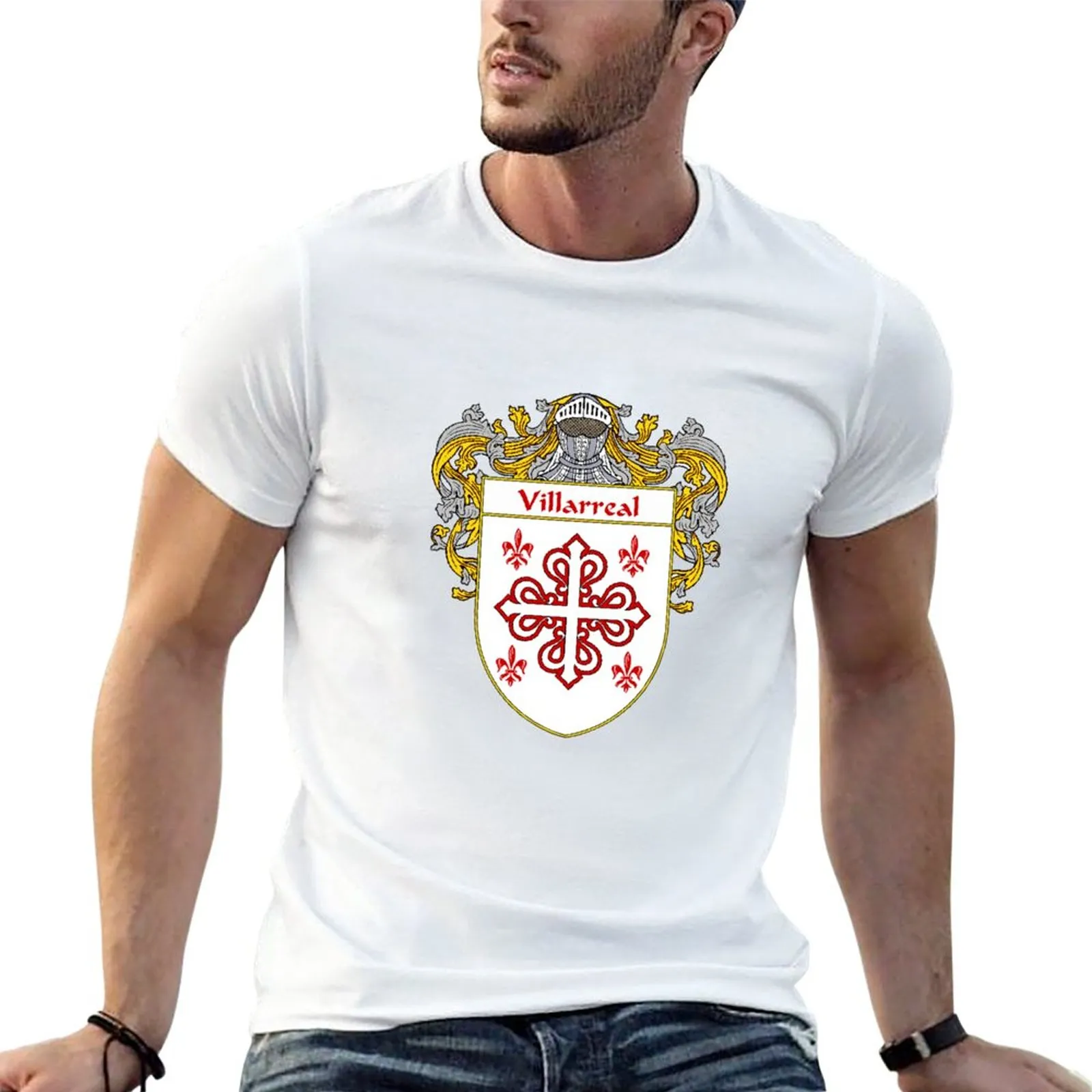 Villarreal Coat Of Arms/Family Crest T-Shirt - Graphics Tee, Oversized ...