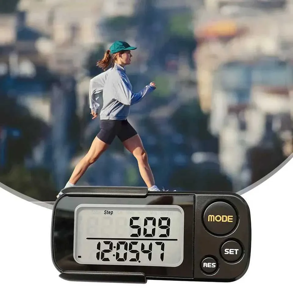 Large Display Step Counter: Wrist Pedometer with Lane Rope Clamp ...