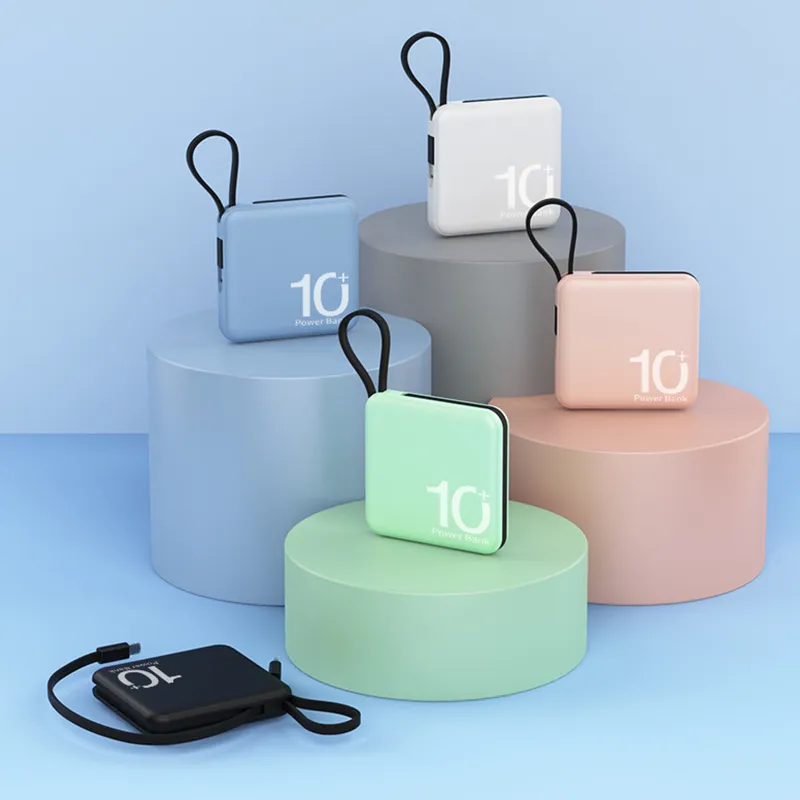 10000mAh Mini Power Banks Fast Charging Portable External Battery Packs ...