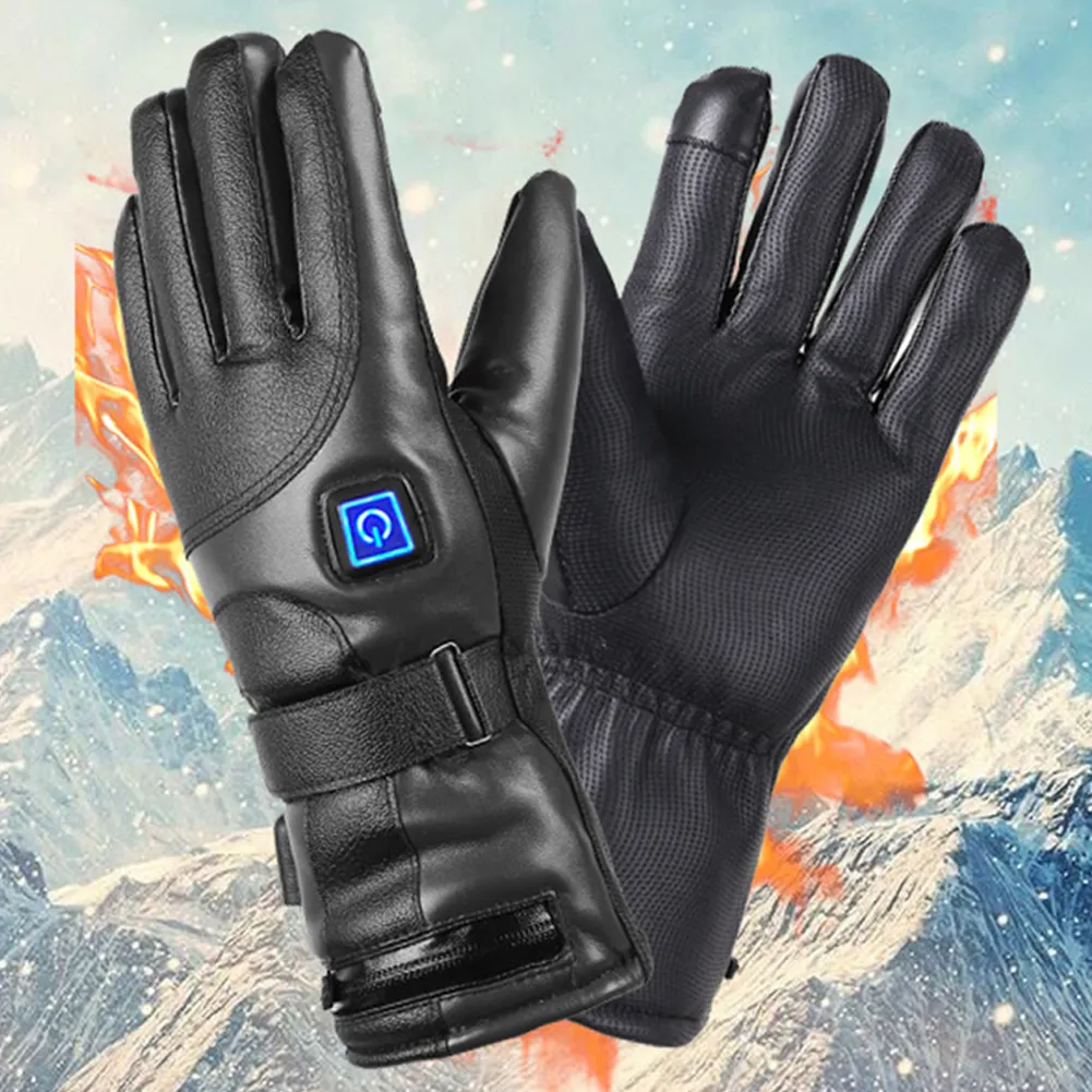 Rechargeable Heated Winter Heated Motorcycle Gloves With Four ...