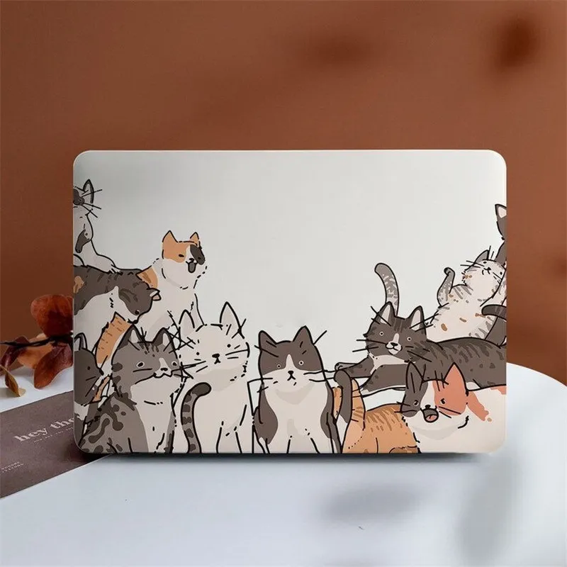 Cute Cartoonish Cat Laptop Covers For Macbook Air: 13.3 Inch Cases For ...