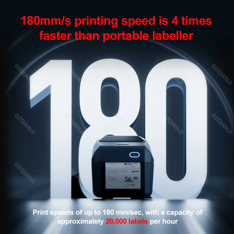 Mini Thermal Printer: Compact Desktop Label Maker With Bluetooth & USB ...