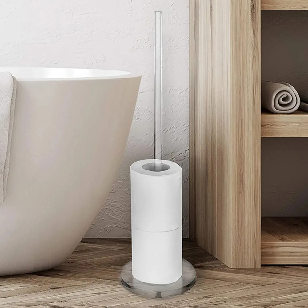Standing Reserve Tissue Roll Holder Vertical Toilet Paper Roll Stand ...