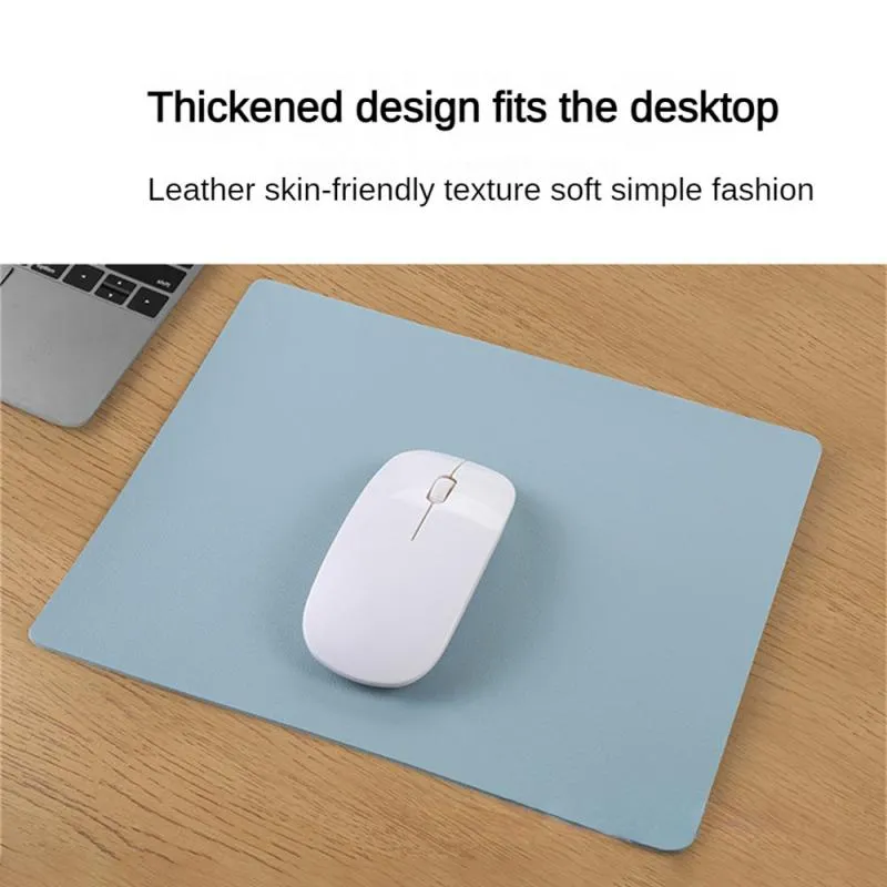 Small PU Leather Mouse Pad Non-Slip Waterproof Anti-Scratch Mat for PC ...