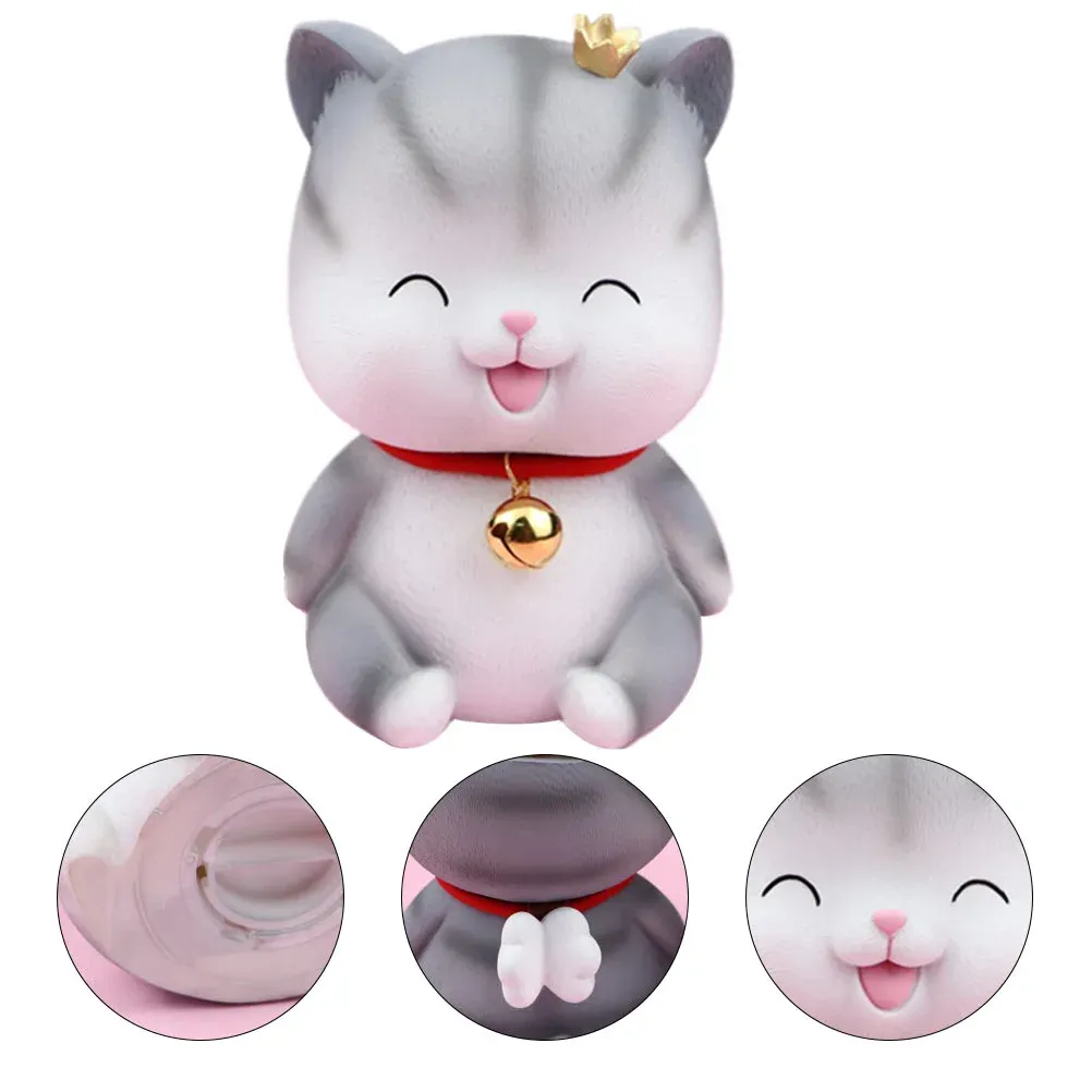 Kids Coin Bank: Cat Piggy Bank for Children, Shatterproof Vinyl Money ...