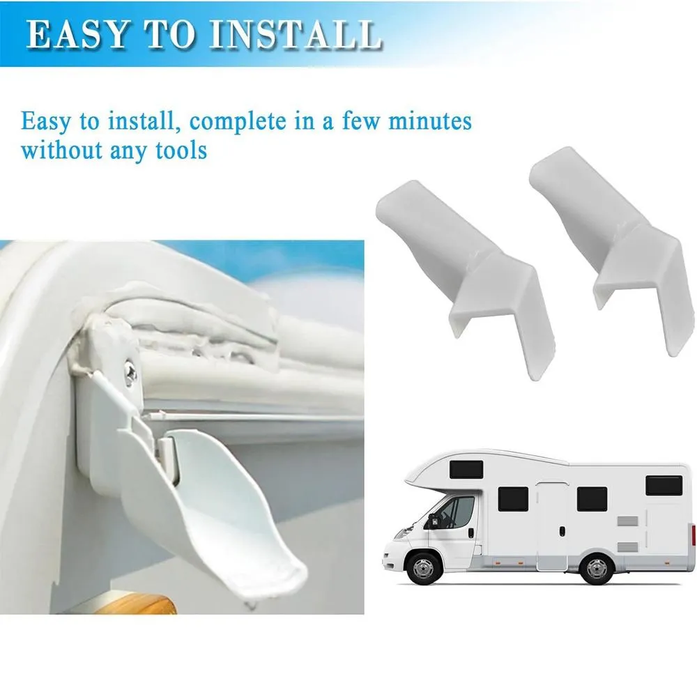 RV Gutter Spouts Mini Gutters for Gazebo and RV Roof Drip Edge Left and ...