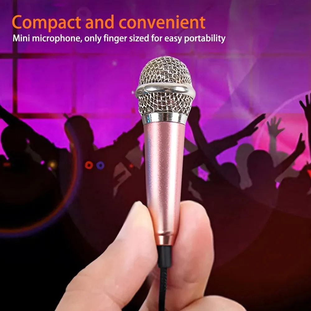 Handheld Mic Portable Mini 3.5mm Stereo Microphone For Mobile Phones ...