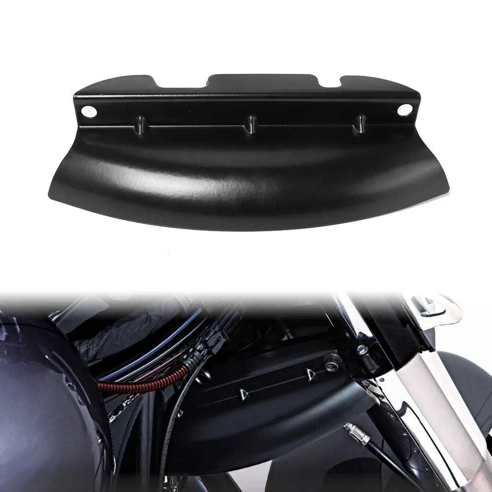 Motorcycle Handlebar Wind Deflectors, Black Lower Triple Tree Fairing ...