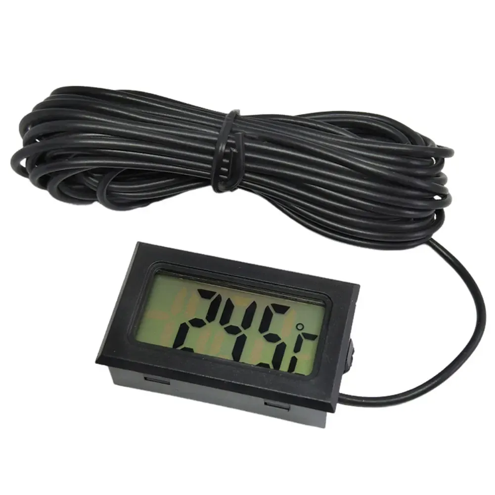 1/2M Waterproof LCD Digital Thermometer, Multipurpose Temperature Gauge ...