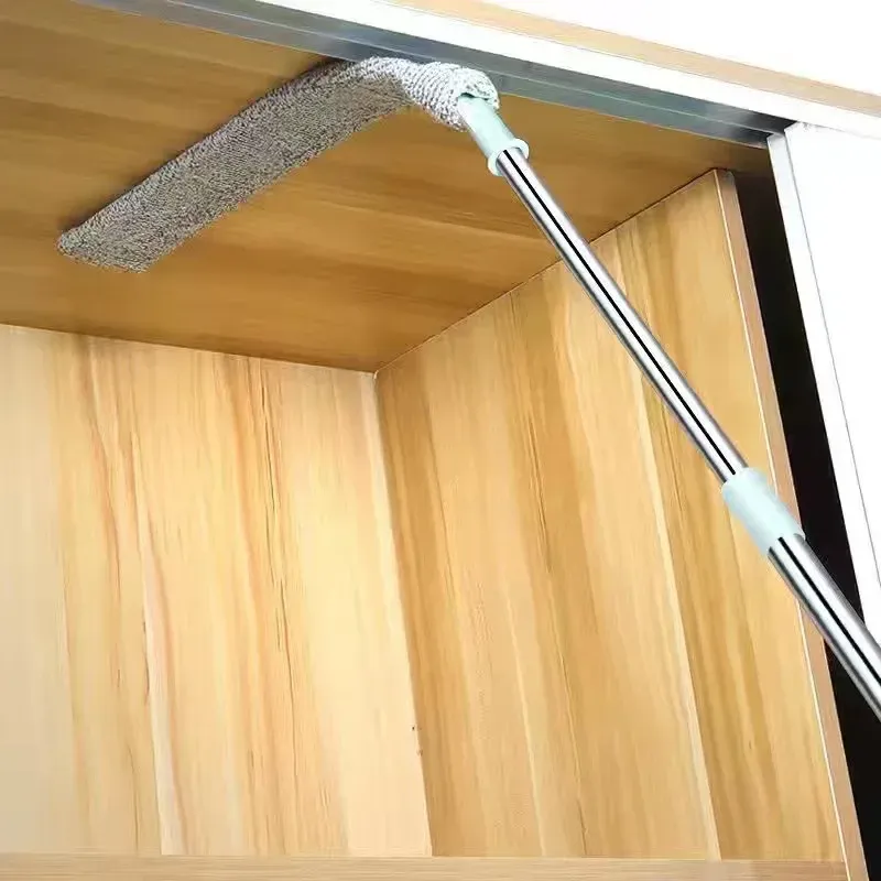 Long Handle Scrub Brush Extendable Gap Duster: Telescopic Reach ...