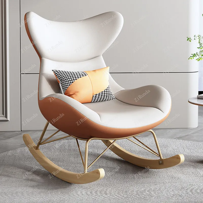 Premium Rocking Chair: Light Luxury Lounger for Living Room & Balcony ...