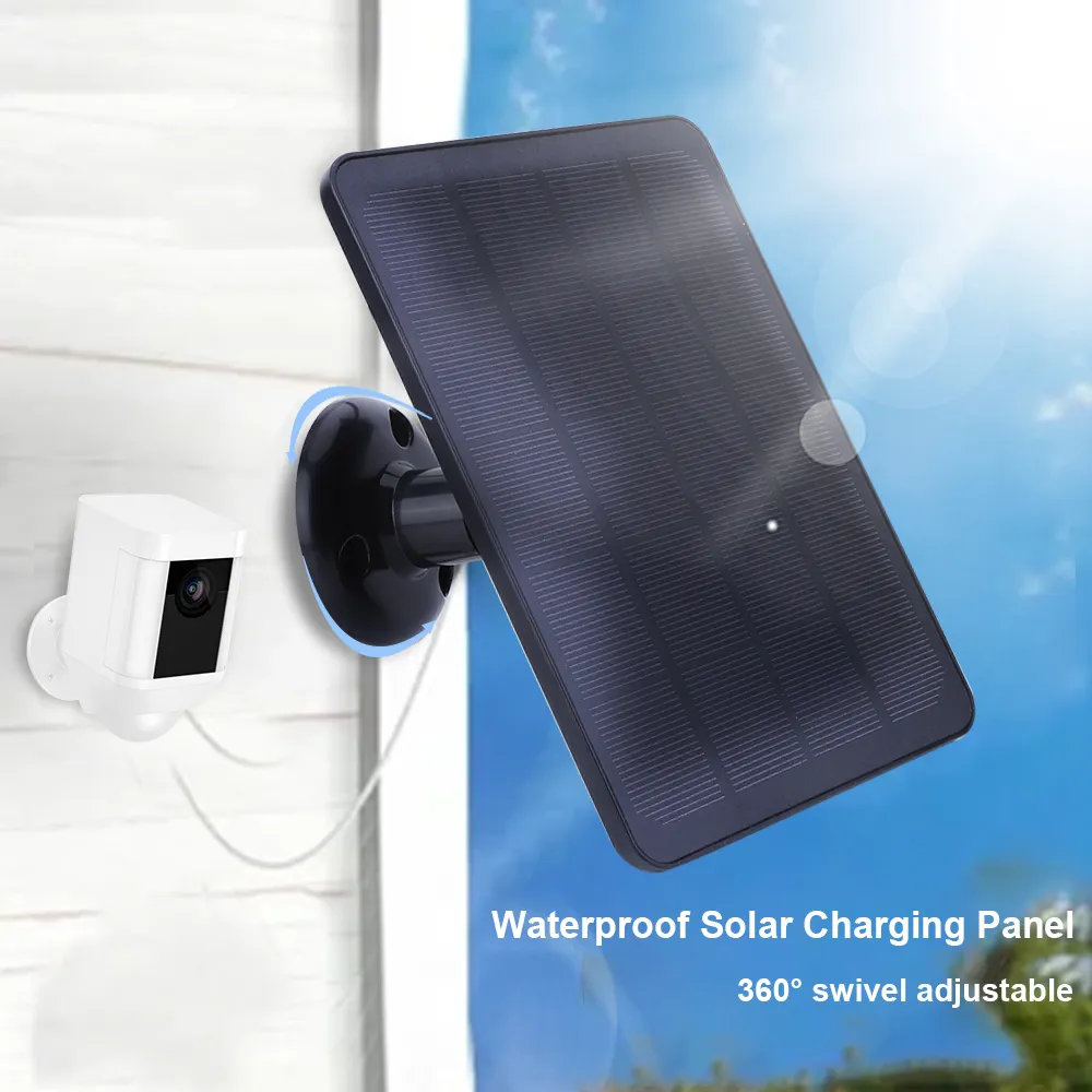 4W 5V Solar Panel Wall Mount Bracket with Adjustable Angle for Outdoor ...