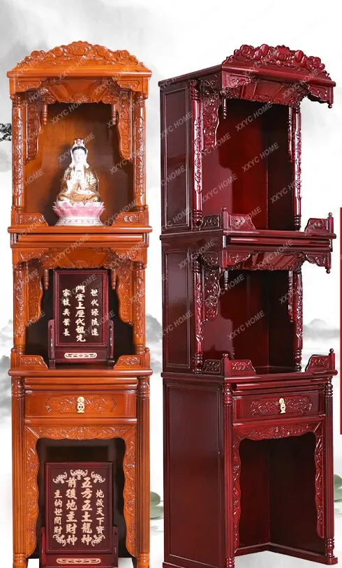 Premium Quality Zen Buddhist Altar Cabinet - Three-Tier Shrine for Home ...