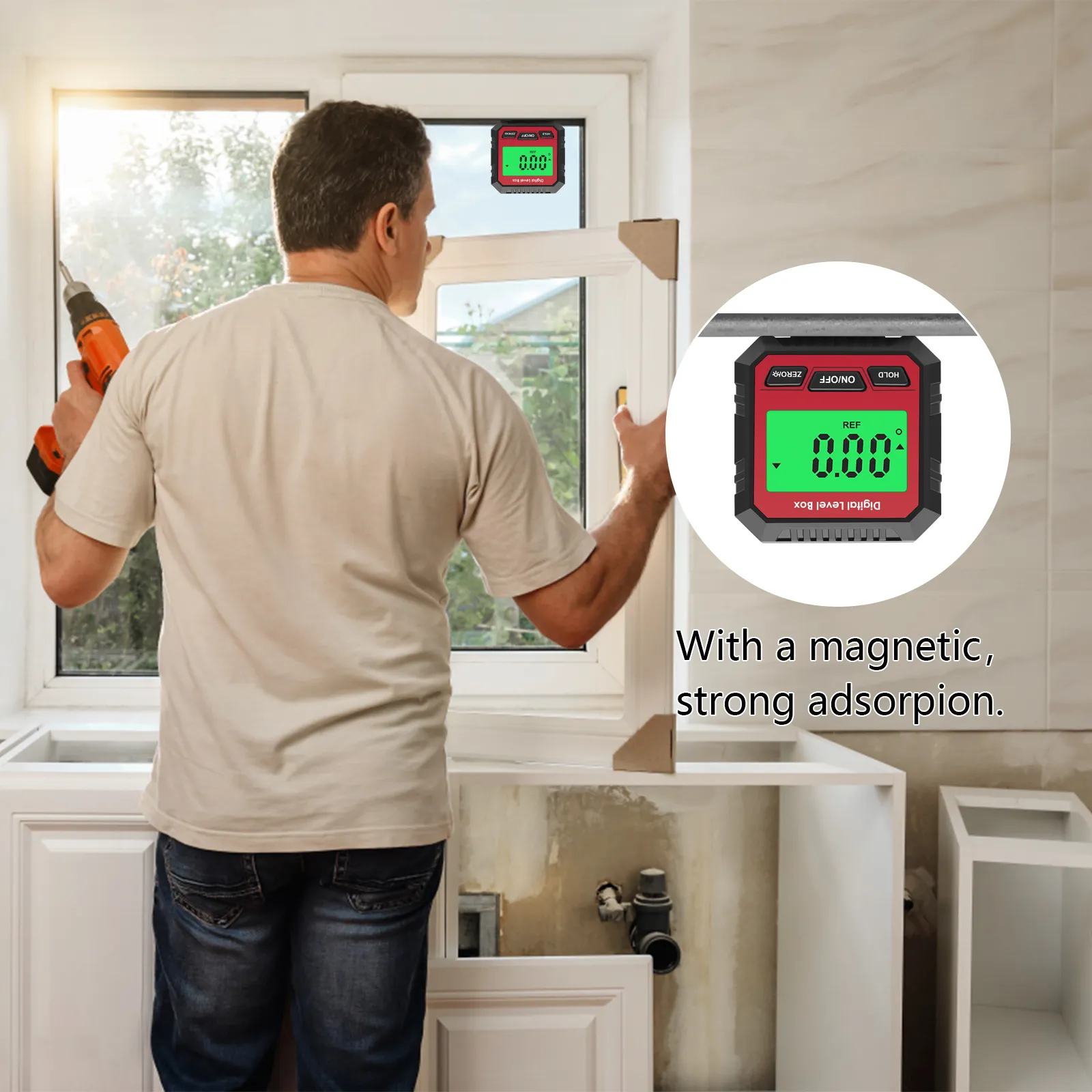 DHgate.com:360° Digital Inclinometer with Magnetic Base - High ...