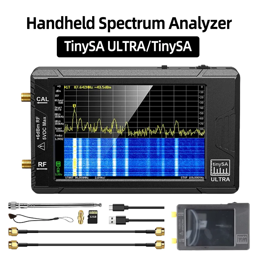 TinySA Spectrum Analyzer 2.8/4 Display, 100kHz-5.3GHz with ESD ...