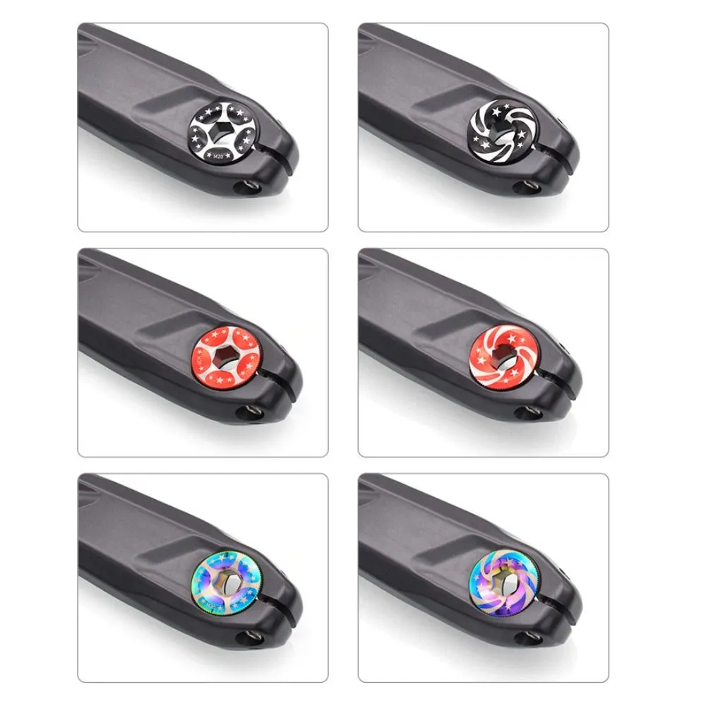Aluminum Bicycle Crankset Nut Screw Bolt Cover for Mountain Bikes Pack ...