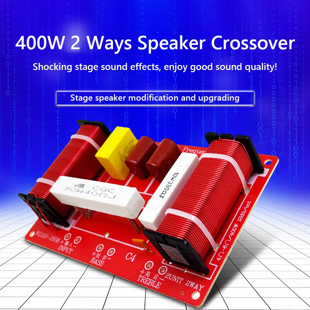 400W Power Audio Speaker Crossover Module - 2-Way Speaker Filter ...