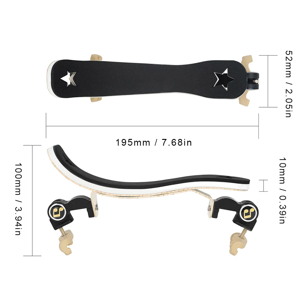 DHgate.com:Collapsible Violin Shoulder Rest Pad - Adjustable Aluminum Alloy Violin Shoulder ...