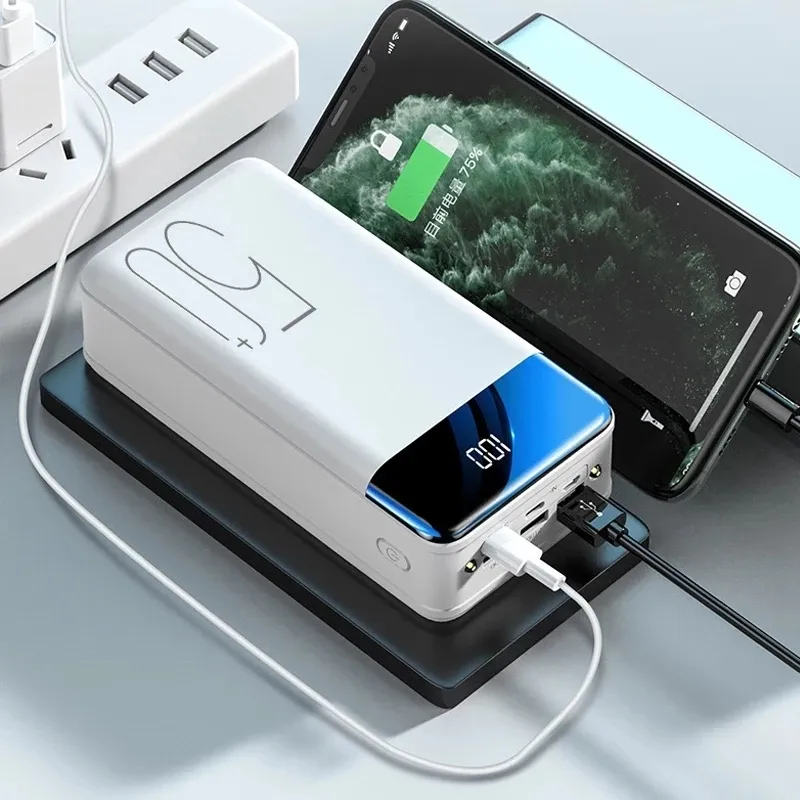 100W Super Fast Charge 50000mAh Portable Charger Powerbank with Digital ...