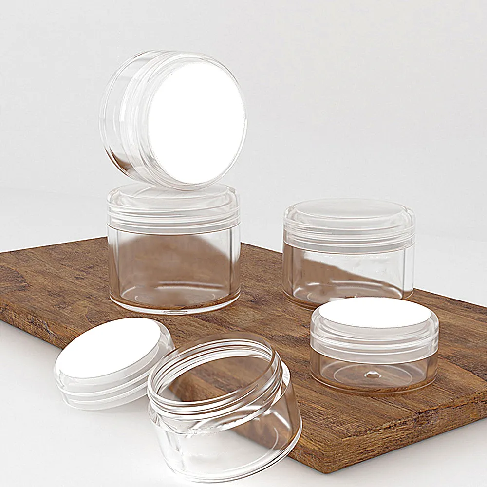 DHgate.com:Clear Plastic Cosmetic Jars with Lids - Transparent ...