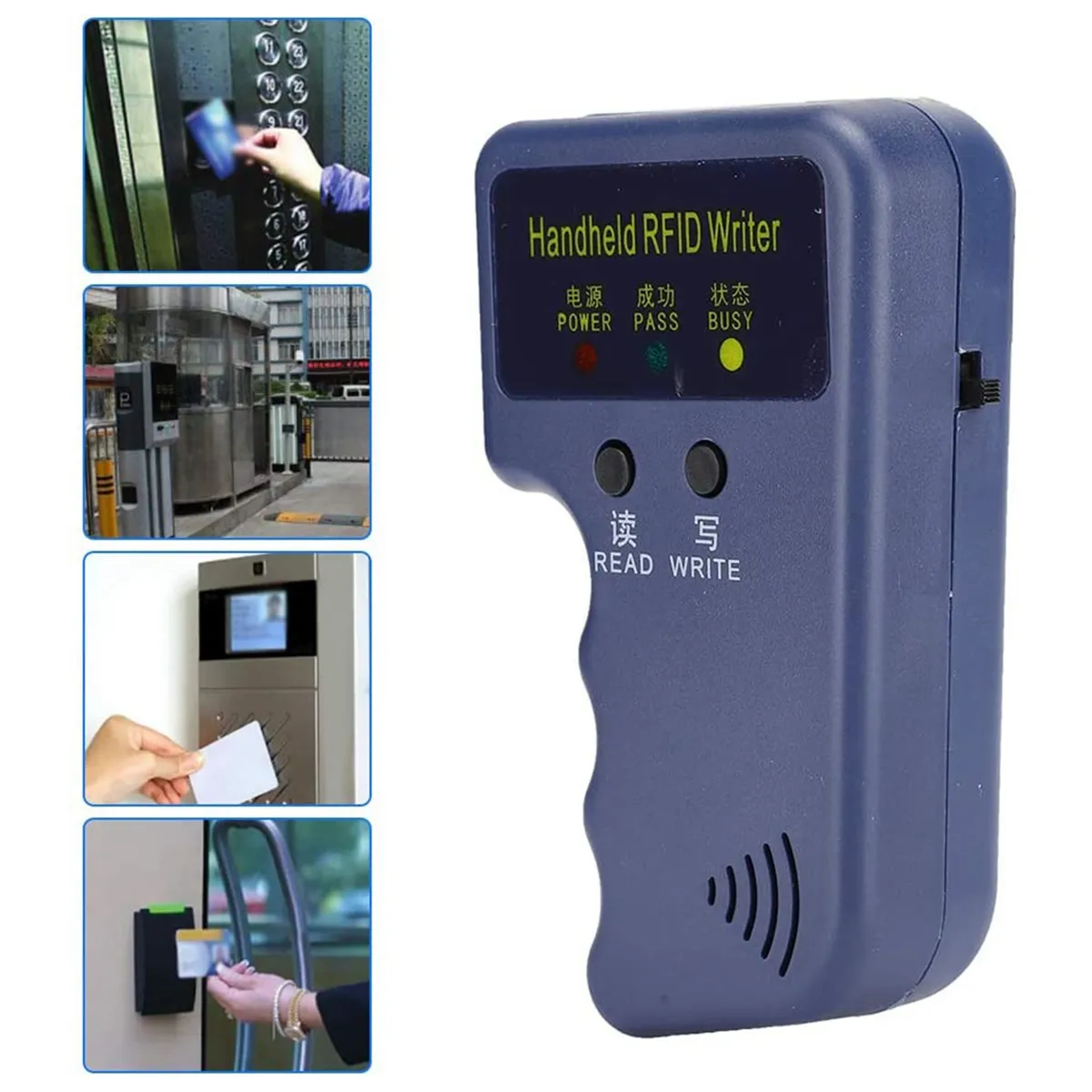 Handheld RFID Card Copier 125 kHz ID EM4100 AWID Duplicator Reader ...