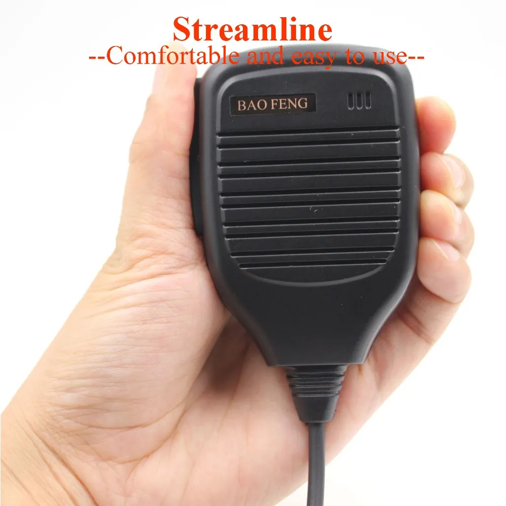Baofeng UV 3R Walkie Talkie Speaker Microphone Radio Mic PTT With 3.5mm ...