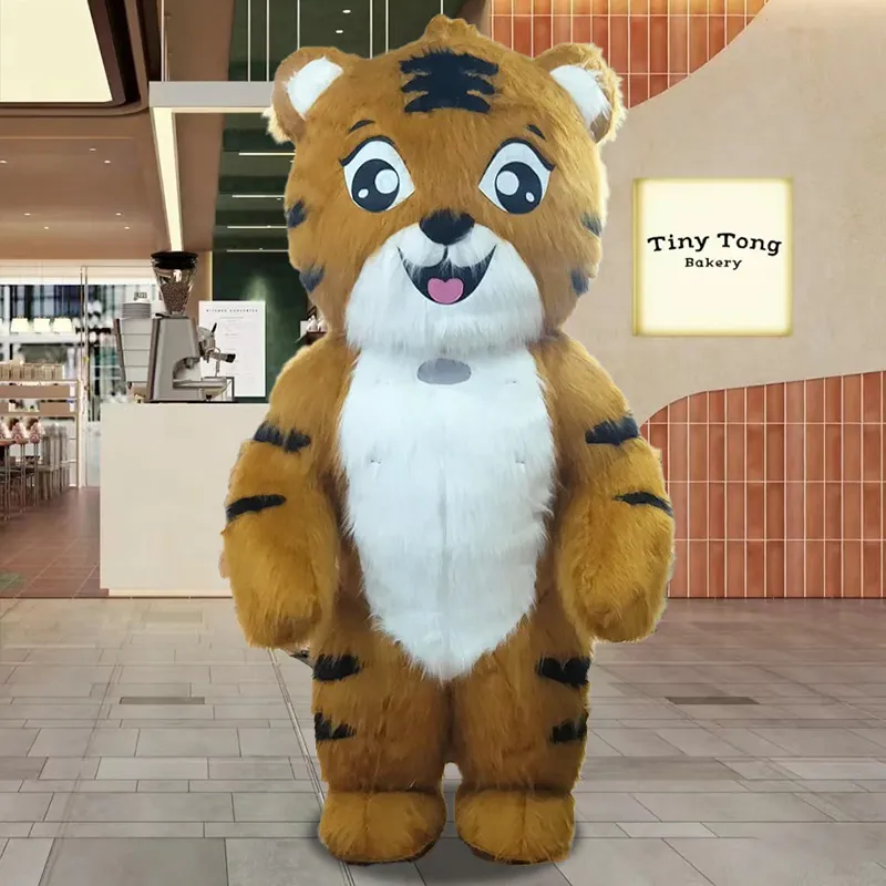 Inflatable Animal Costume Plush Fursuit Adult Mascot Party Cosplay 6 ft ...