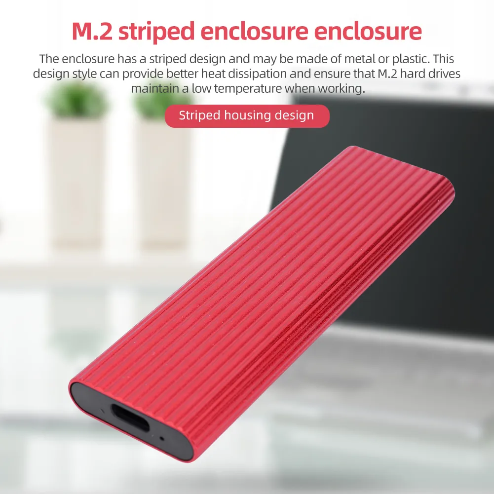 Portable M.2 NVME SSD Portable Hard Drive 1tb Enclosure With USB 3.0/3. ...