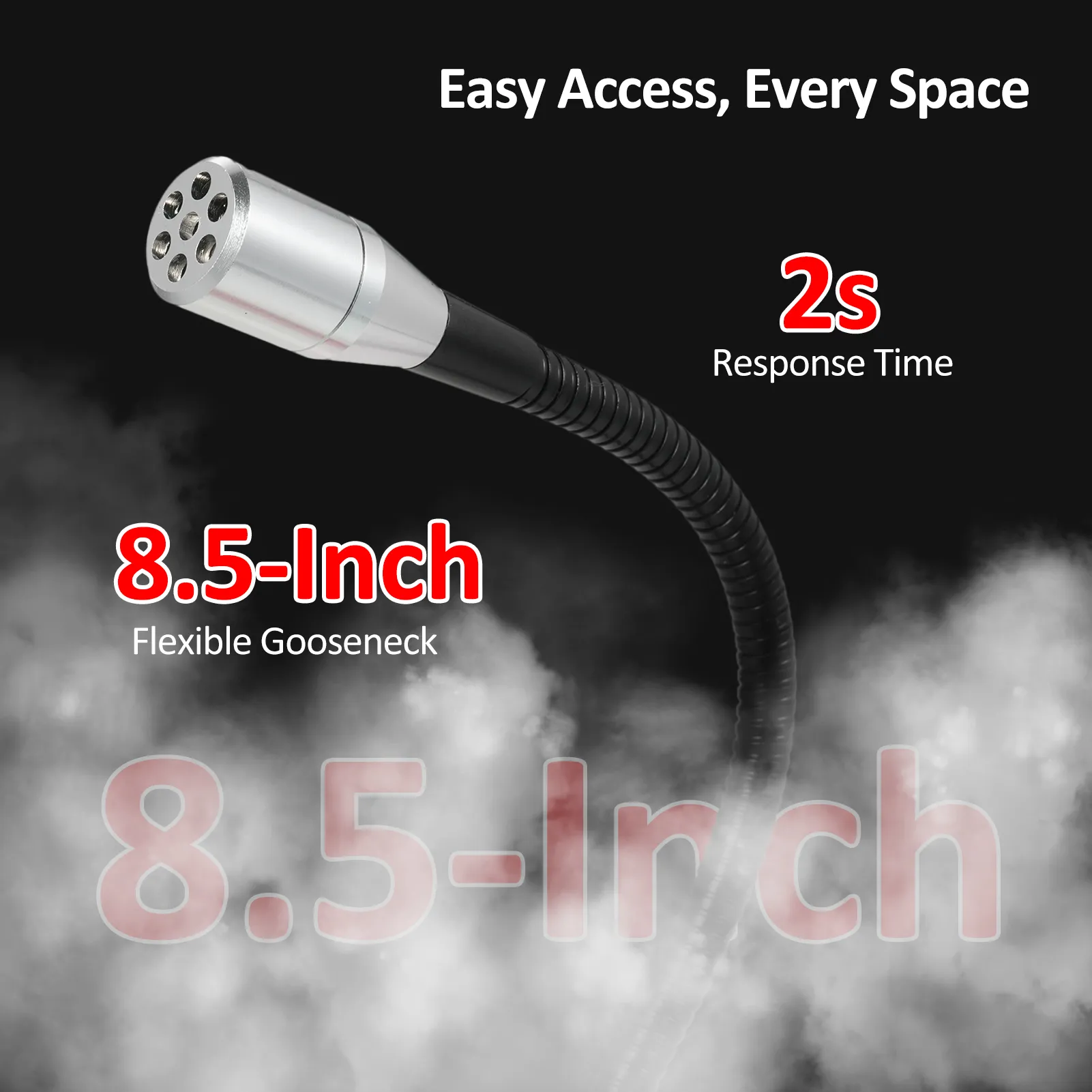 Home Natural Gas Detector with Extended 8-Inch Probe - Portable Gas Leak Sniffer for Methane and ...