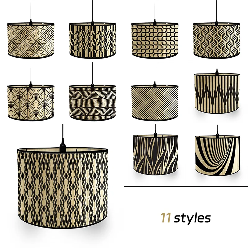DHgate.com:Bamboo Art Chandelier Cover - Japanese Style Geometric ...