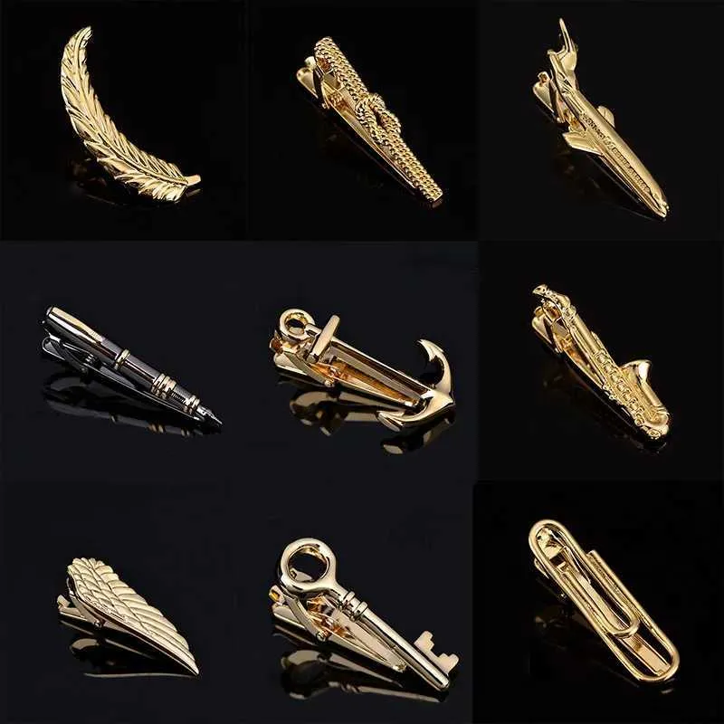 Novelty Tie Clip: Anchor, Pen, Wings, Knife, Music Sax - Fashion Style ...