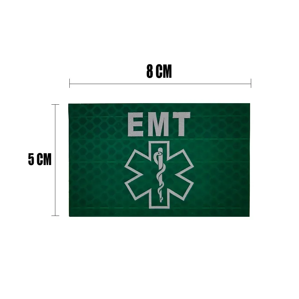 Infrared Reflective Medic EMS EMT Rescue Patch Armband Tactical Velcro ...