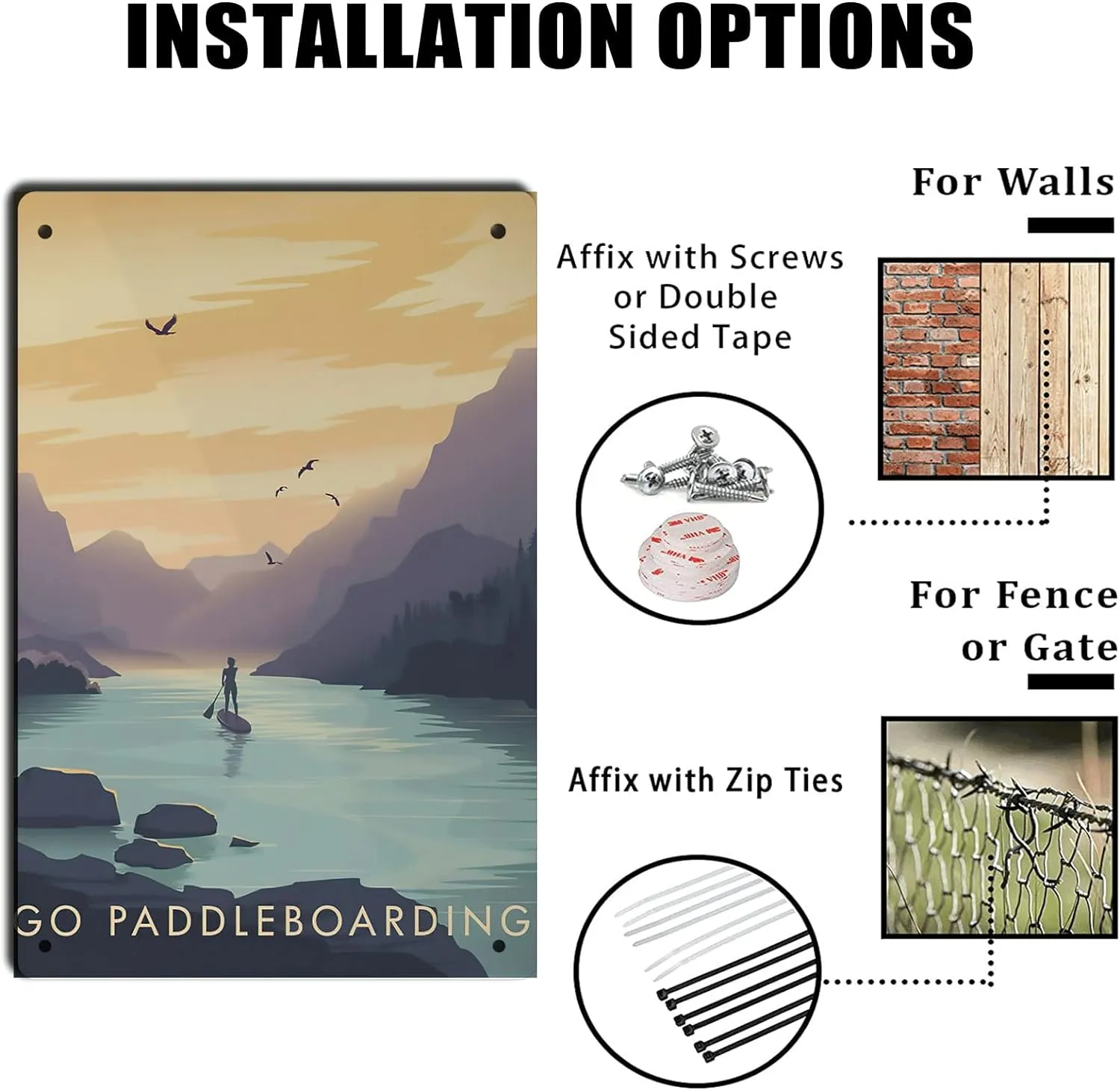 Optimized Product Title: Galvanized Metal Tin Posters For Outdoor ...