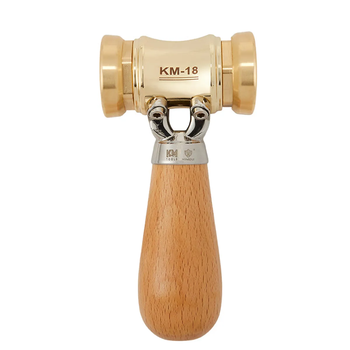 HONGDUI KM-18 Woodworking Brass Chisel Mallet With Interchangeable ...