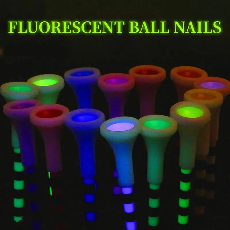 50-Pack Premium Glow Golf Tees: Anti-Slice Striped 83mm Ball Tees for ...