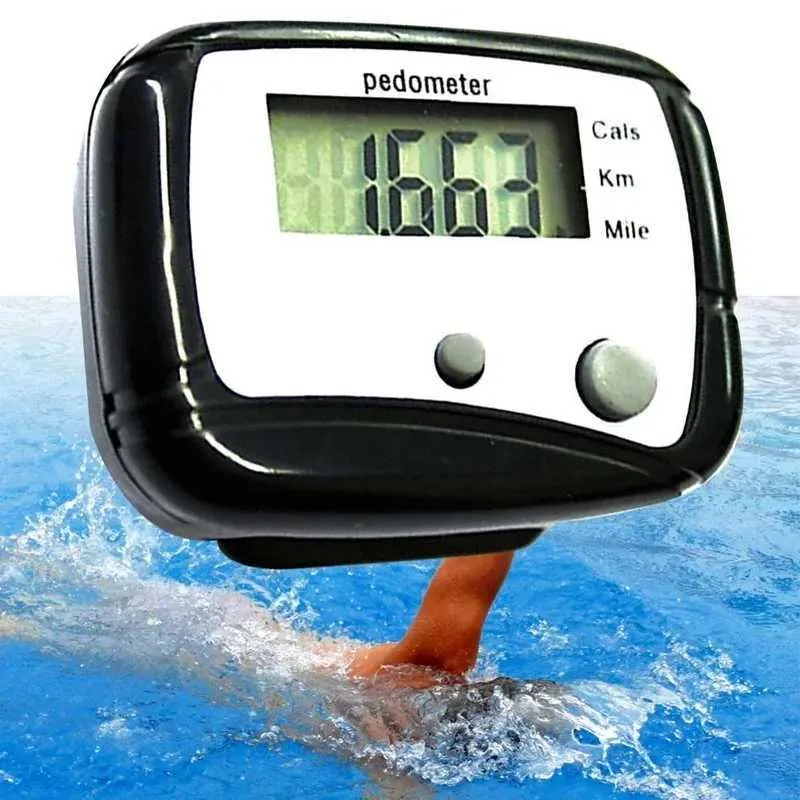Digital LCD Pedometer Step Counter - Calorie, Distance, Time Tracker ...