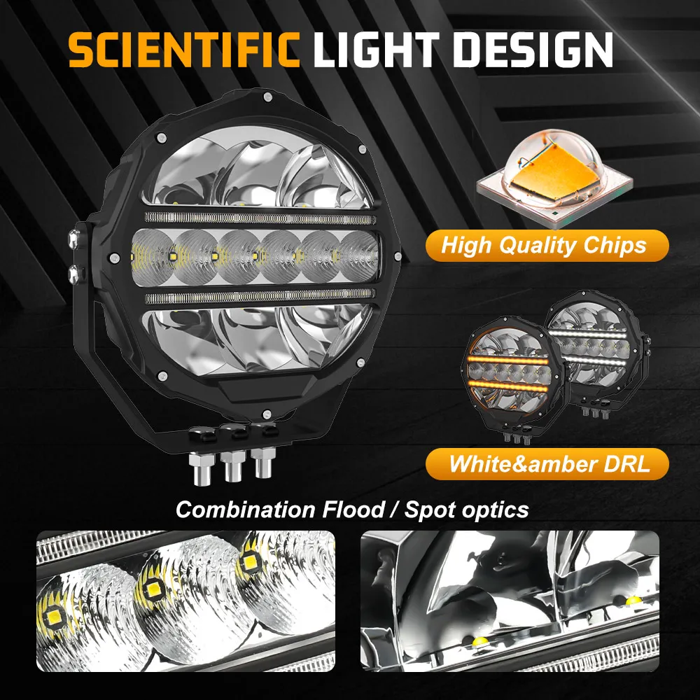 DHgate.com:480W LED Work Light Bar, Spot Flood Off-Road Driving Lamp for Trucks, SUVs, Boats ...