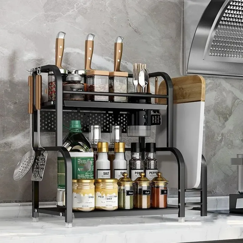 Kitchen Storage Racks: 2 Tier Stainless Steel Kitchen Organizer Rack ...