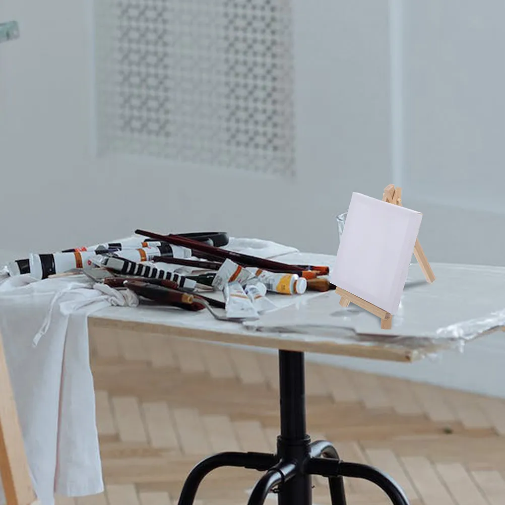 Wooden Mini Sketch Easels for Painting with Canvases and Drawing Pads ...